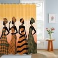 Bathroom Shower Curtain African Ethnic Tribal Black Women Waterproof ...
