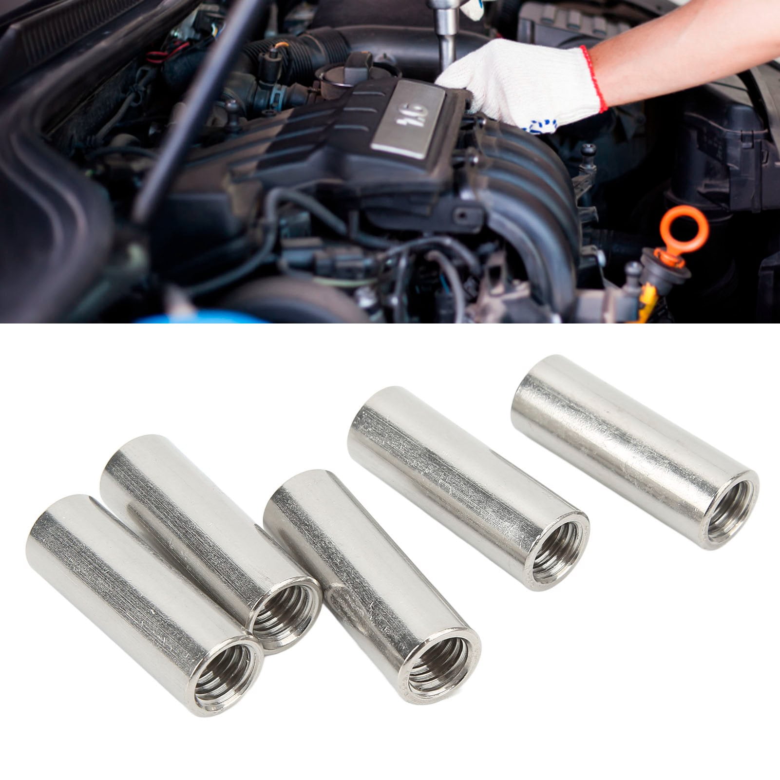 Tuerca de conexión redonda, 5 piezas Tuerca de acoplamiento Tuerca de ...