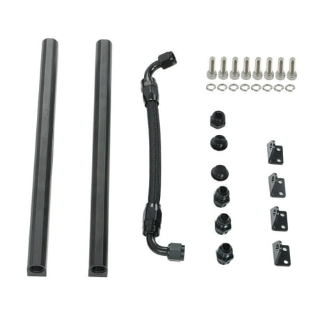 Billet Fuel Rail, High Fuel Rails Kit -8AN Port Black Sturdy For LS1 ...
