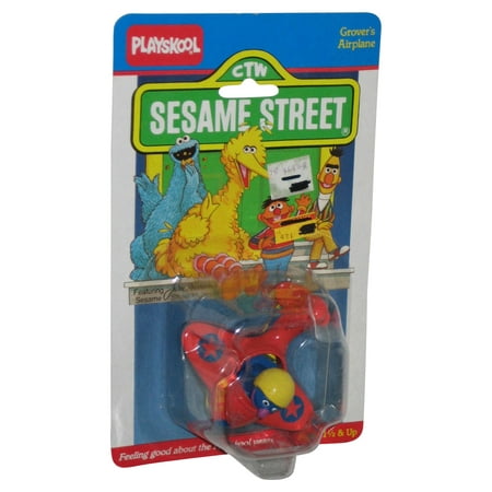 Sesame Street Grover's Airplane (1986) Playskool Die-Cast Metal Toy ...