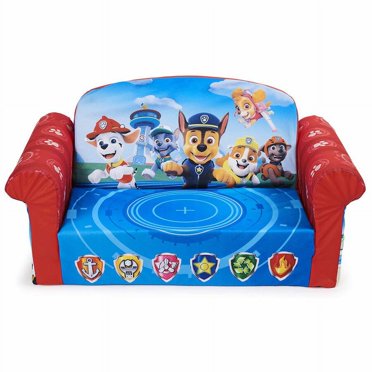 Marshmallow Furniture 2-in-1 Flip Open Couch Bed Kids Foam Sofa, Toy ...