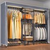 VIPEK V5L Garment Rack Heavy Duty Covered Clothes Rack with Dimmable ...