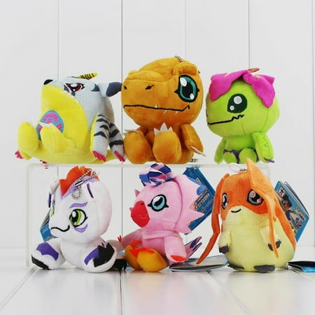 6pcs/set Digimon Adventure Agumon Gabumon Gomamon Biyomon Palmon ...