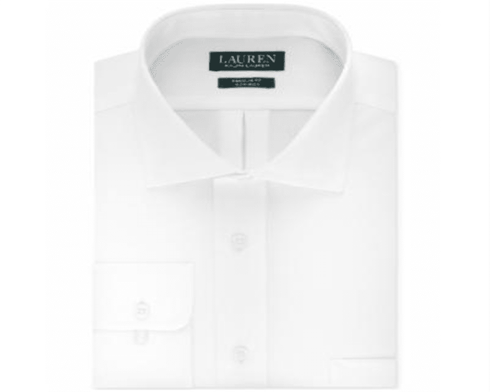 Ralph Lauren Men's Classic Fit Solid Dress Shirt White Size 32X33 ...