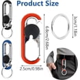 2PCS Mens Keychains for Car Keys Heavy Duty Key Ring, Multi-functional ...