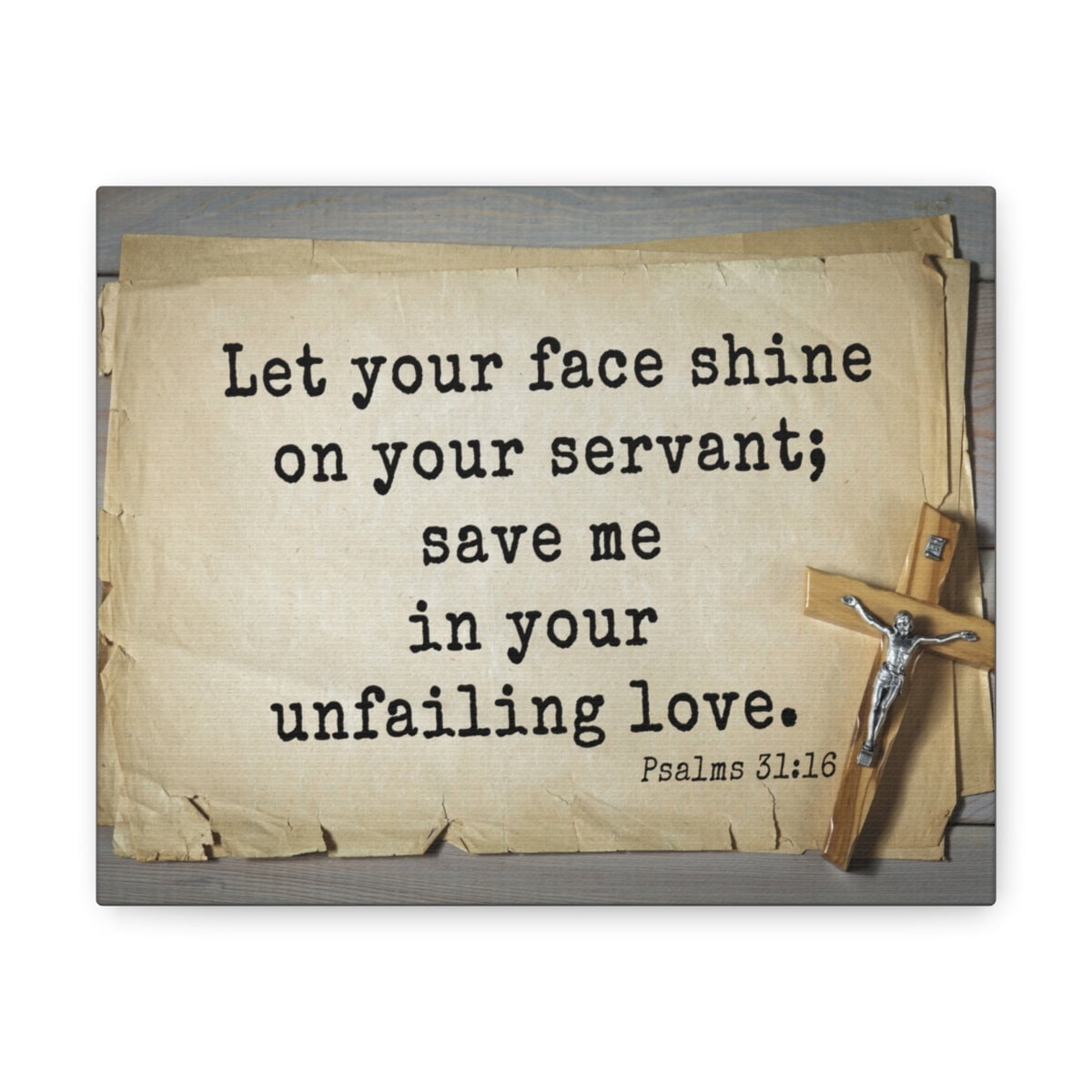 Scripture Walls Let Your Face Shine Psalm 31:16 Bible Verse Canvas ...
