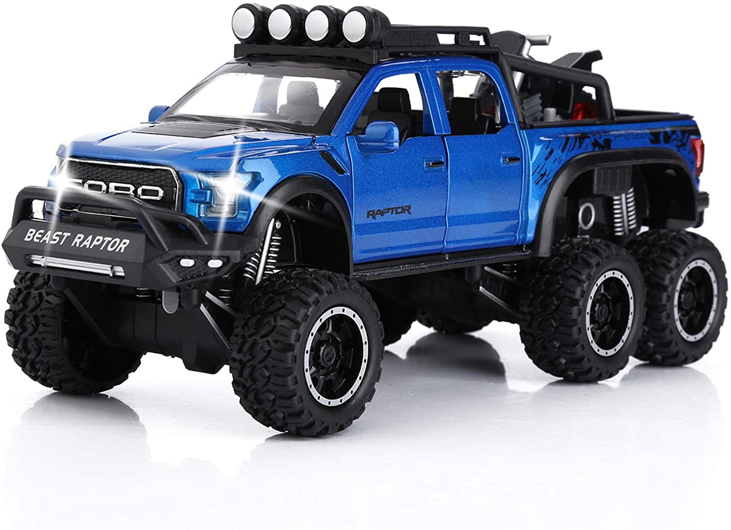 Toy Pickup Trucks for Boys F150 Raptor Diecast Metal Model Car with ...