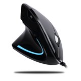 Adesso Mouse iMouseE9 Left-Handed Vertical Ergonomic Mouse w/DPI Switch ...