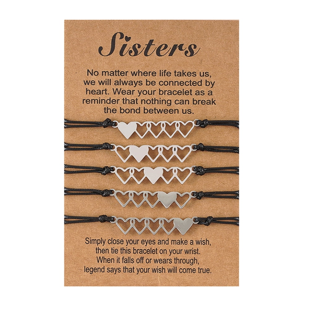 Click here for Masteelfca 5pcs Hollow Heart Shaped Bracelet Frien... prices