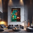 Affixzi Billiard Wall Art, Pool Table Canvas Print, Colorful Game Room ...