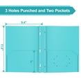 ViVin 12-Pack Heavy Duty Plastic Folder, Two Pockets, Three Prongs ...