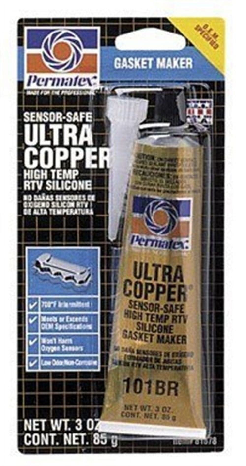 Permatex 81878 #101 ULTRA COPPER - Sellador de Juntas de Temperatura ...