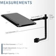 Office Chair Mounted 26 x 12 Inch Keyboard and Mouse Tray, Ergonomic ...