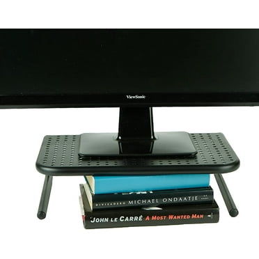 Dual Monitor Stand with Drawer - Adjustable Metal Computer Monitor ...