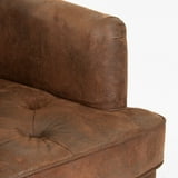 Randi Fabric Tufted Club Chair, Brown - Walmart.com