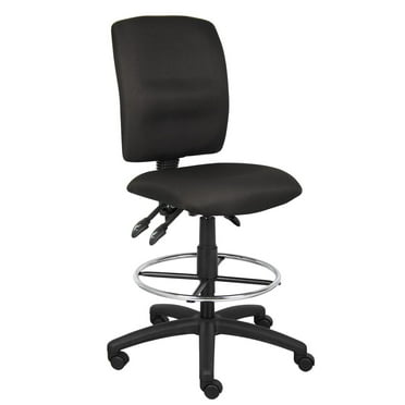 OFM Straton Series Model 119-VAM-DK Armless Swivel Task Chair with ...