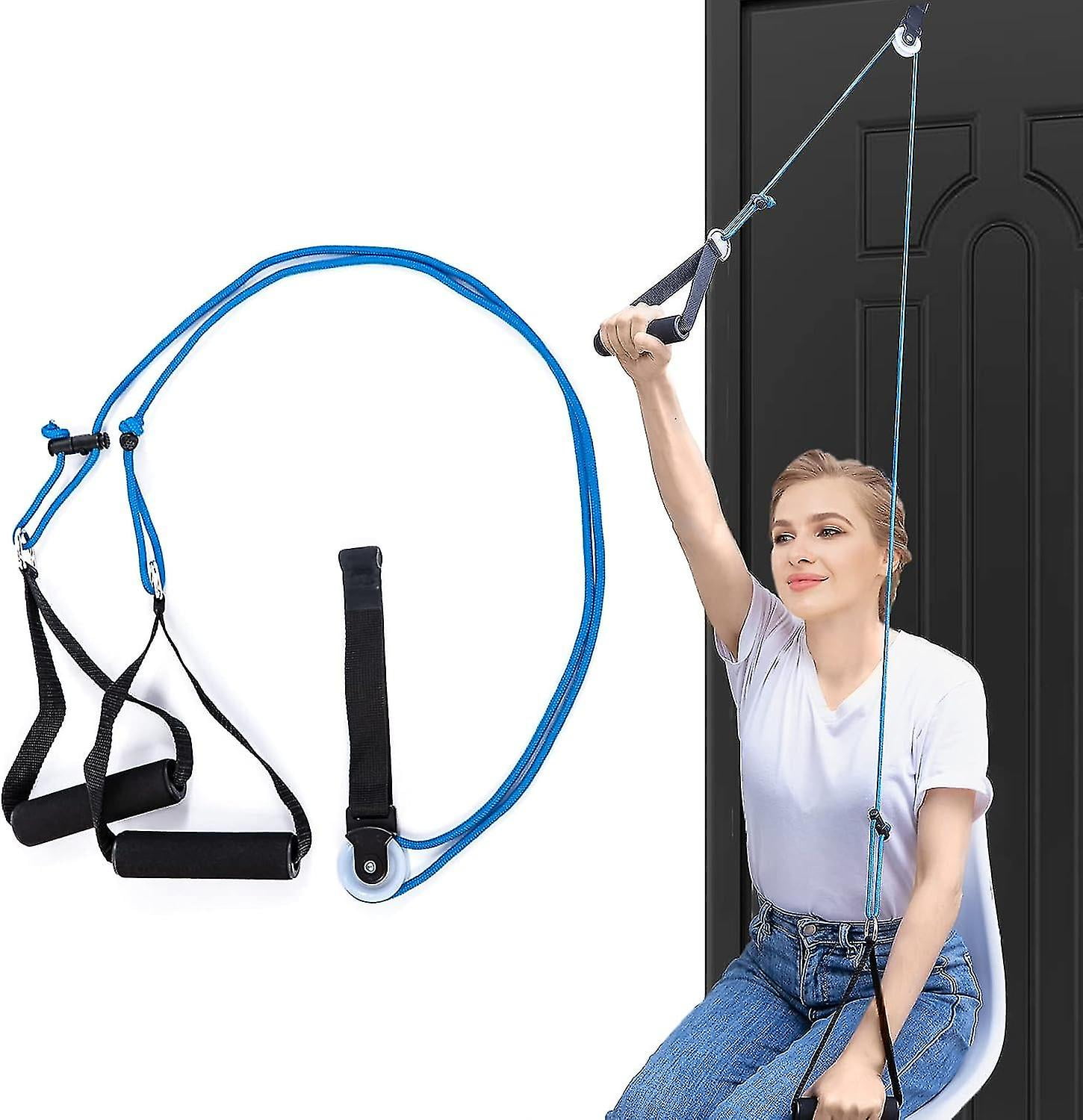 Shoulder Pulley Over The Door Physical Therapy System, Exercise Pulley ...