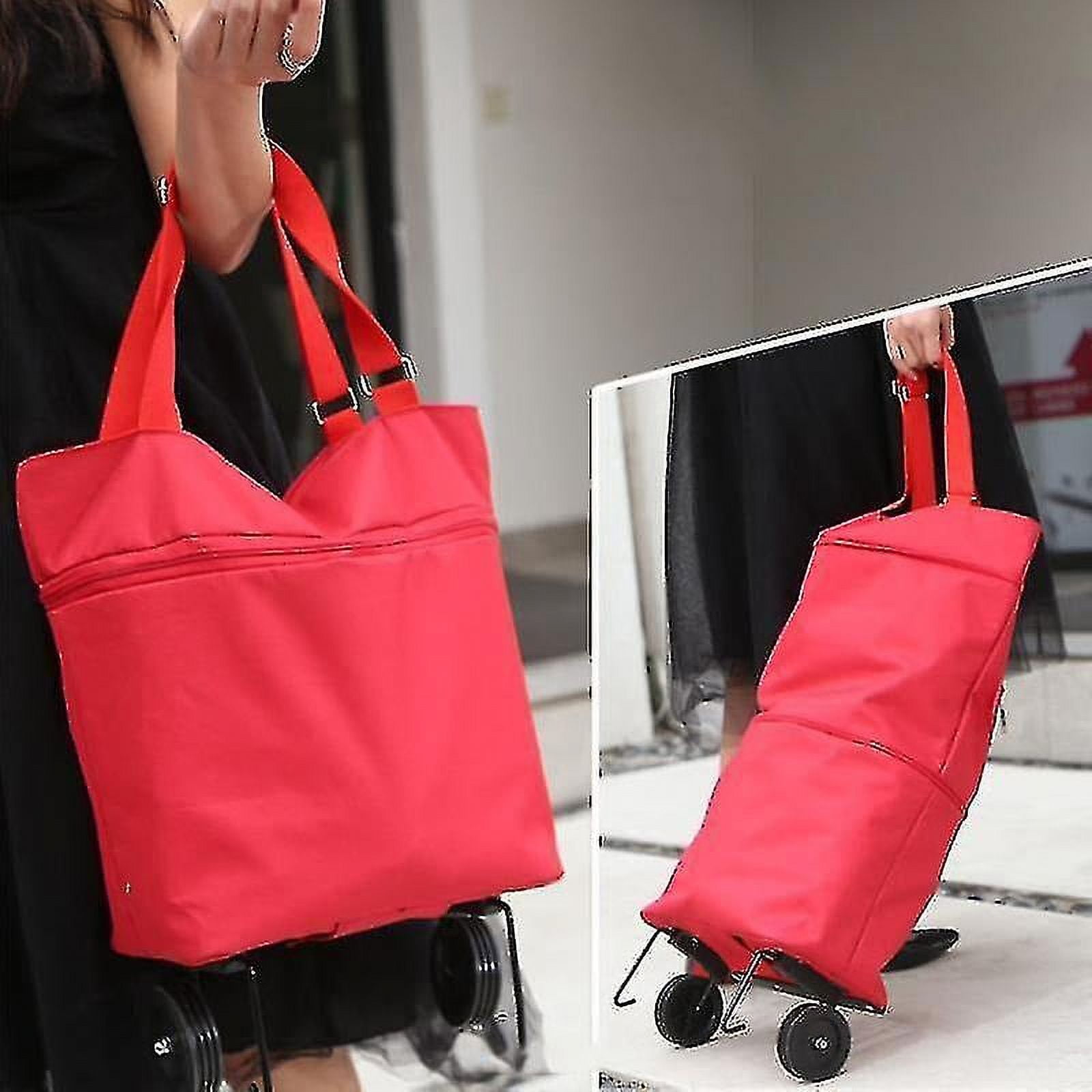 Bolsa de compras mejorada con ruedas, bolsas portátiles con ruedas ...