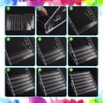 2 Pack Clear Paint Storage Box with Brush Holder and Mixing Palette, 7 ...