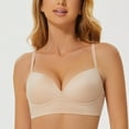 Meleneca Womens Push Up Bralettes Seamless Padded Wireless Bra With