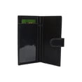 Genuine Buffalo Leather RFID Blocking Checkbook Cover Holder with Snap ...