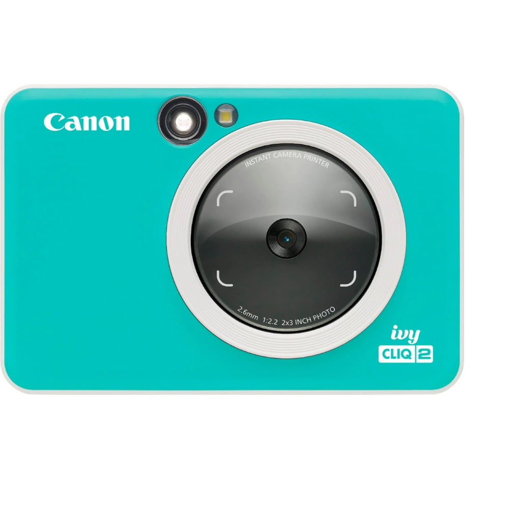 Canon IVY CLIQ2 Instant Camera Printer Turquose (Matte) - Walmart.com ...