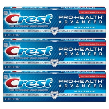 Crest Pro Health Advanced Deep Clean Mint Toothpaste, Sensitive Gum, 5. ...