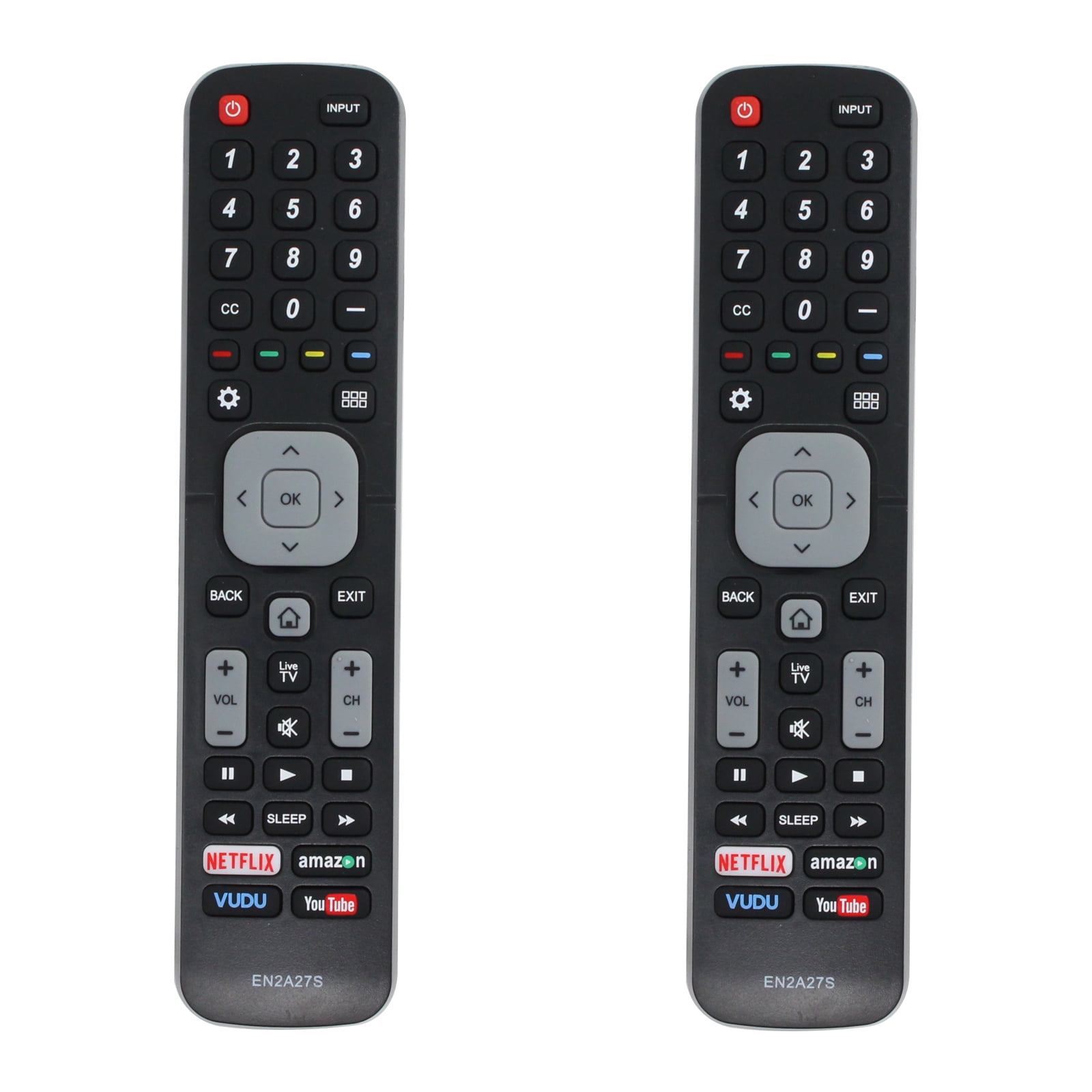 2-Pack EN2A27S Remote Control Replacement - Compatible with Sharp ...