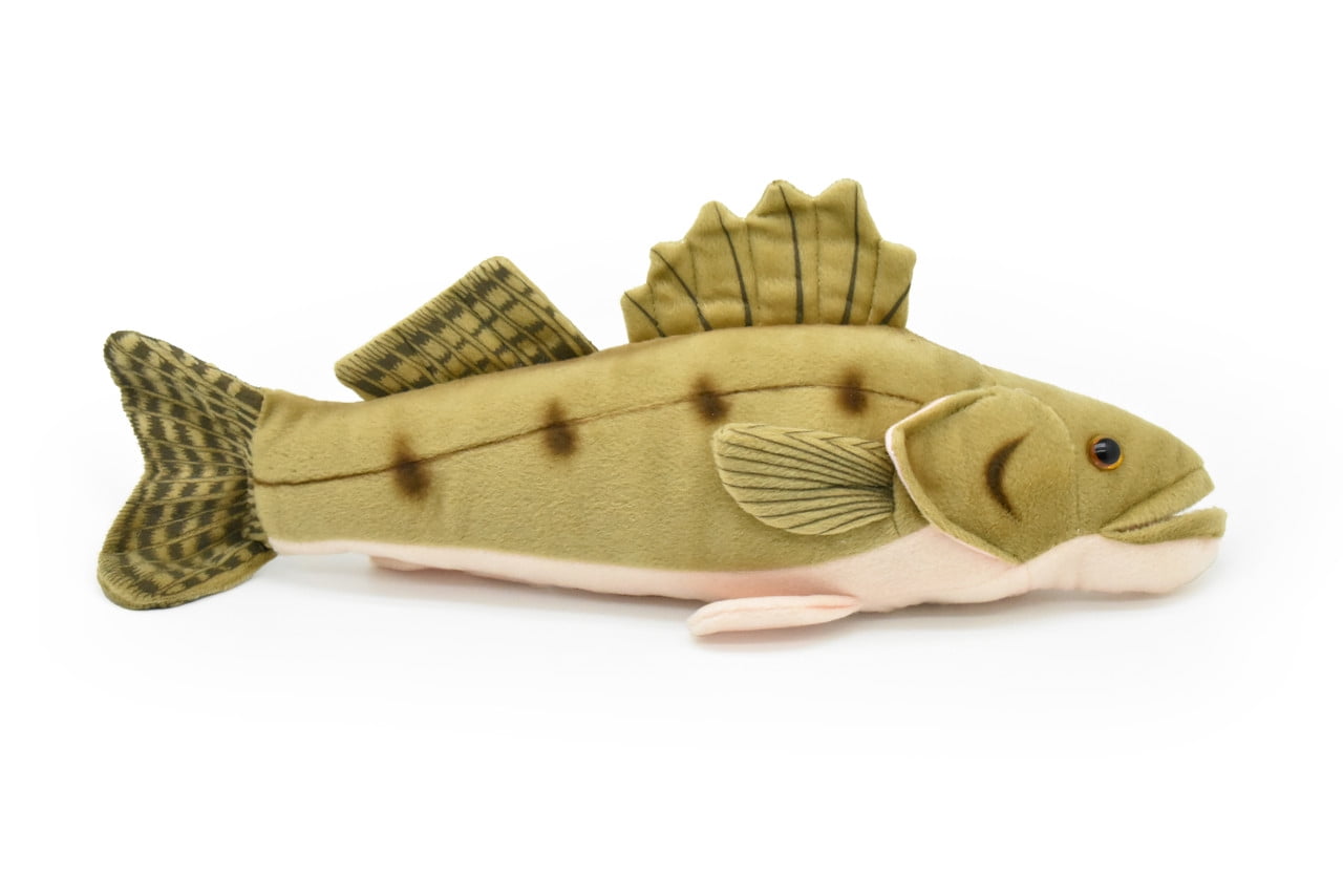 Walleye, Fish, Realistic, Lifelike, Stuffed, Soft, Toy, Educational ...