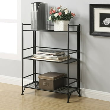 Convenience Concepts Xtra Storage 5 Tier Folding Metal Shelf, White ...