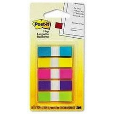 Post-It Flags, Assorted Primary Colors, 1" Flags, 160 Total Flags ...