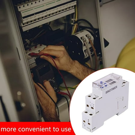 SINOTIMER TM610 Programmable Timer Switch LCD Display 18mm Single ...
