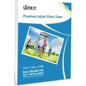 Uinkit 100 Sheets Heavyweight Thick Glossy Photo Paper 8x11.5 Inkjet ...