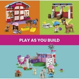 MEGA Barbie Playset: Barn Set & Horse Stables with 3 Dolls, Play Farm ...
