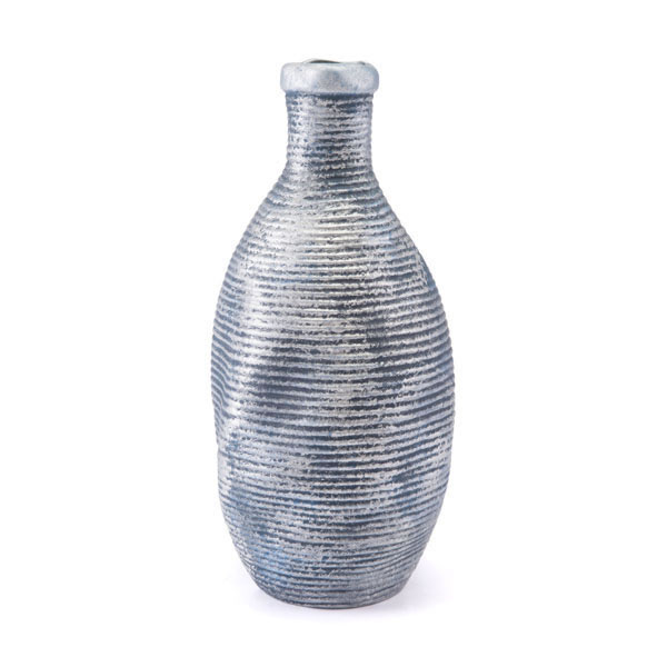 Bulb-Shaped Vase Or Bottle Blue Ceramic - Walmart.com