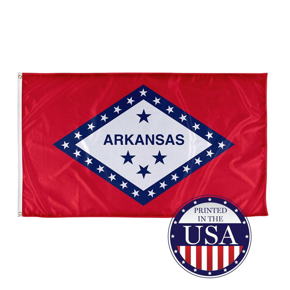 Arkansas State Flag - 3ft x 5ft Knitted Polyester Flag, State Flag ...