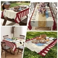Fun Chef Cutlery Gourmet Table Cloth 54x54in, Waterproof Square ...
