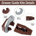 6 Sets Drawer Guide Kit, Enhanced Commercial Slide Style Drawers ...