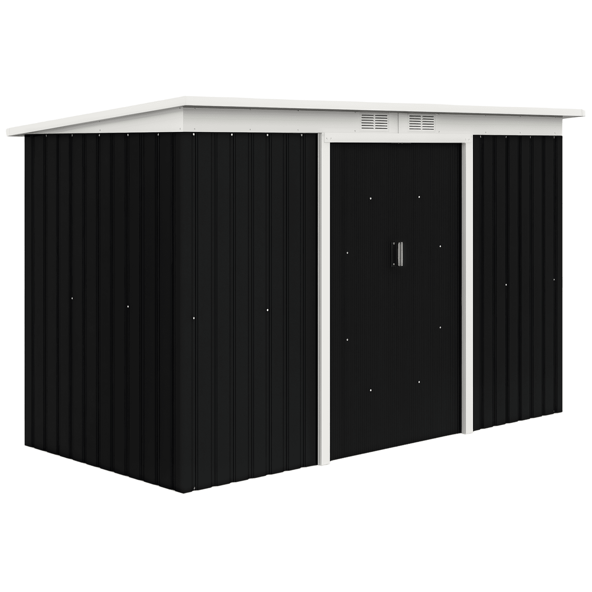 Click here for Outsunny 9x4 Garden Storage Shed Galvanized Steel... prices