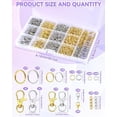990PCS Keychain Making Kit - Keychain kit with Key Ring, Key Chain Clip ...