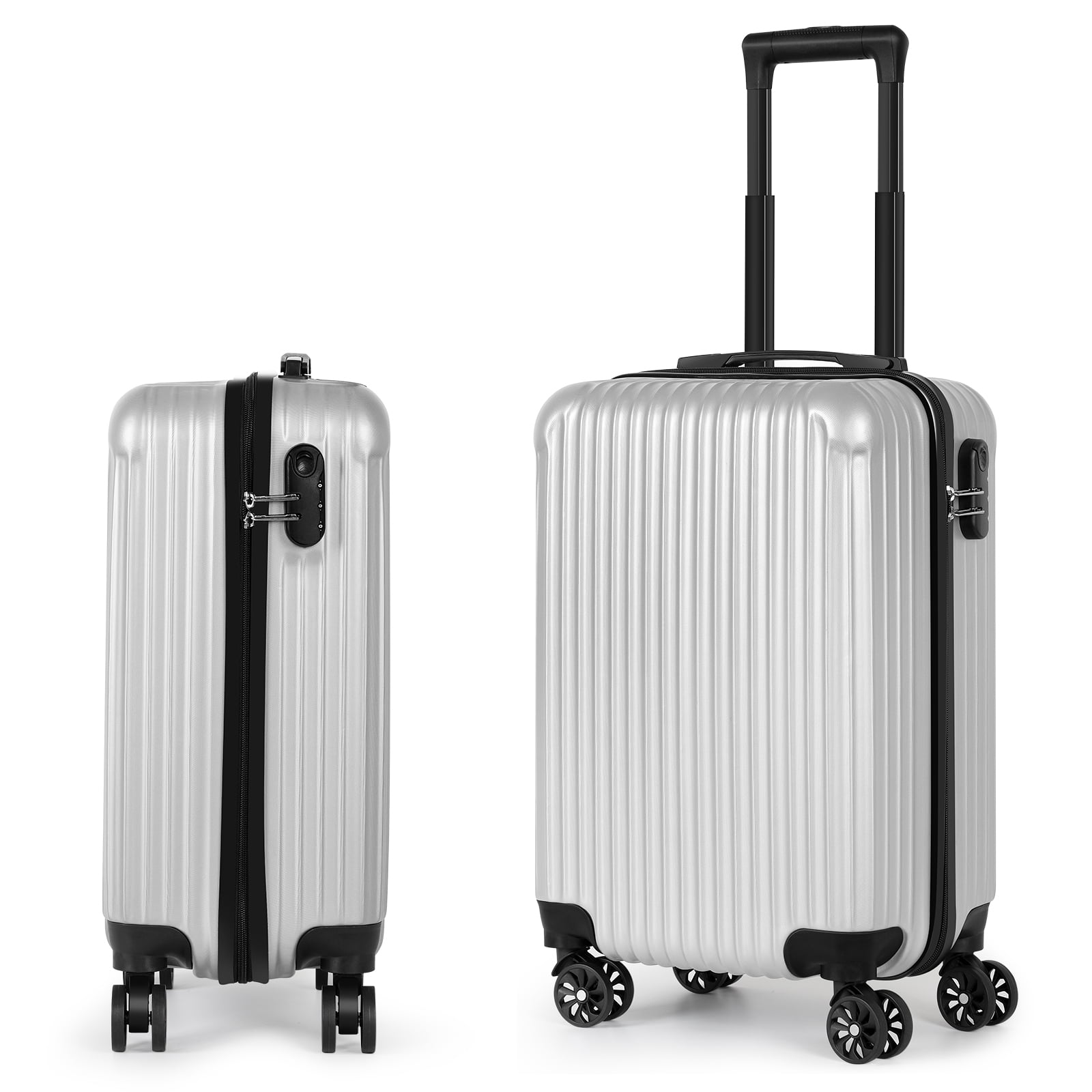 Carry On Luggage, 20" Hardside Suitcase ABS Spinner Luggage with Lock ...