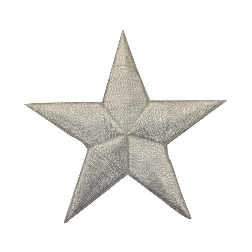 ID 3436 White Star Patch Symbol Space Night Sky Embroidered Iron On ...
