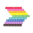 Math Teaching Fraction Strips Set for Classroom or Home | EVA Colorful ...