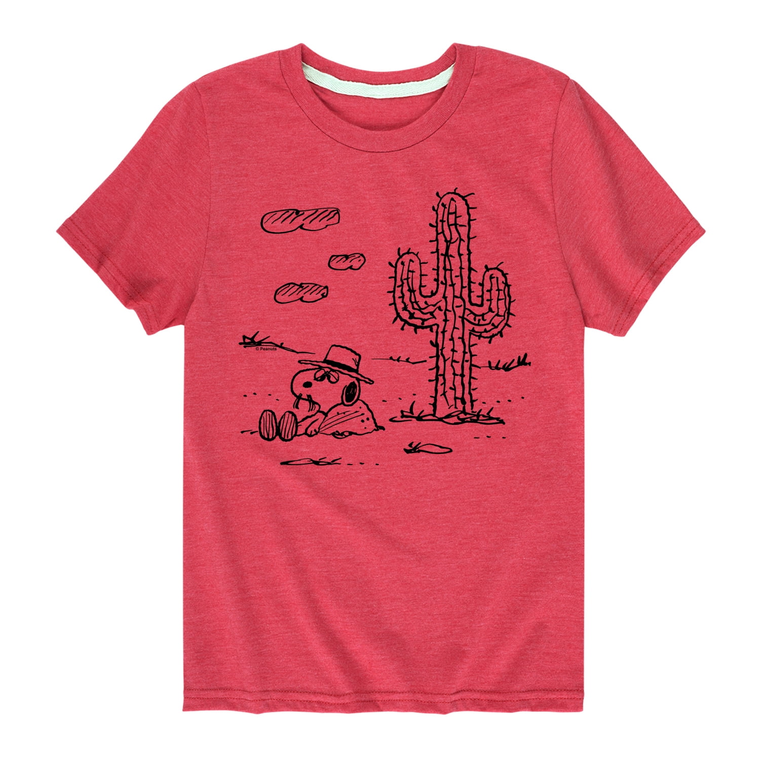 Peanuts - Spike With Cactus - Toddler And Youth Short Sleeve Graphic T ...
