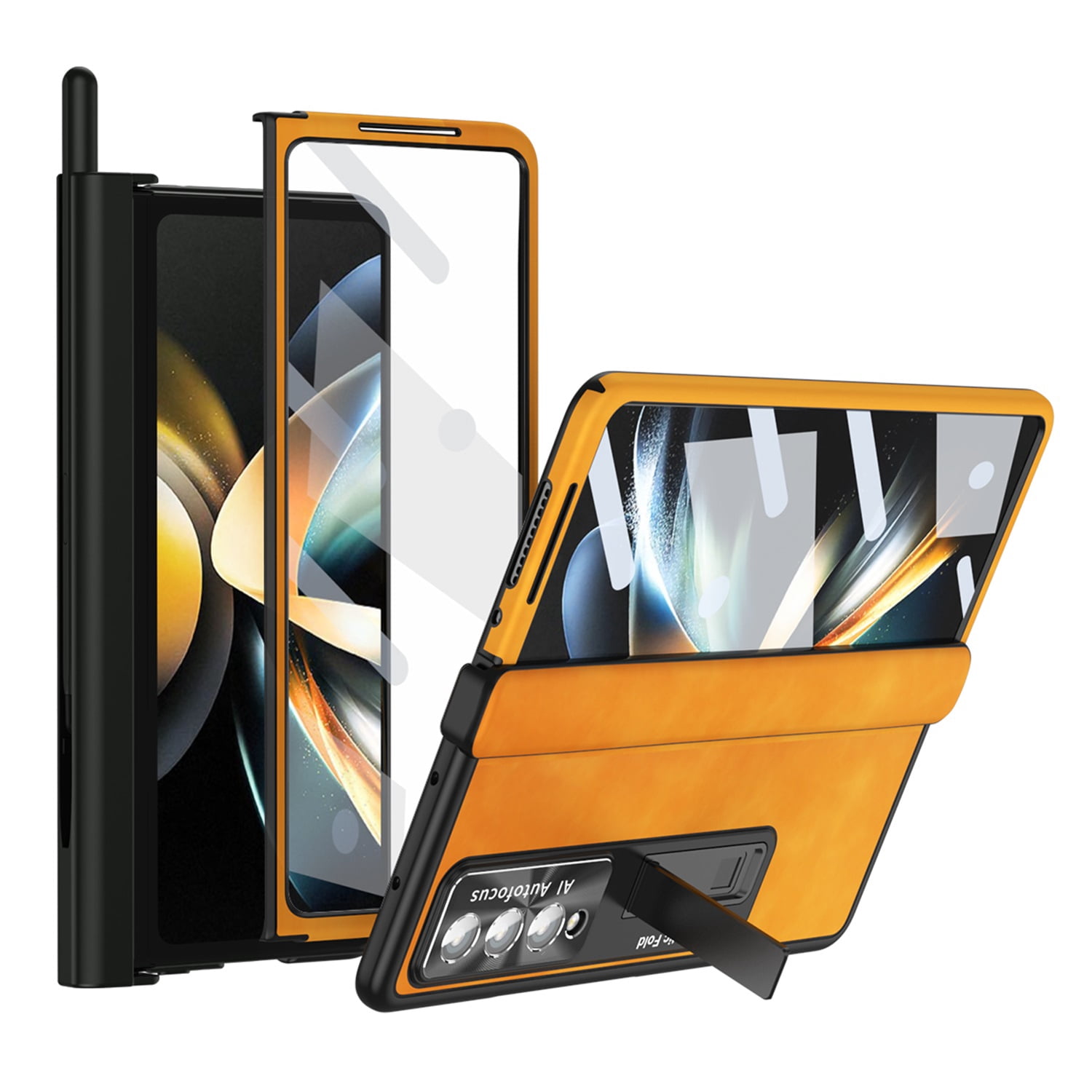 for Samsung Galaxy Z Fold 4 Case with Two Kinds of Hinge, with Screen ...