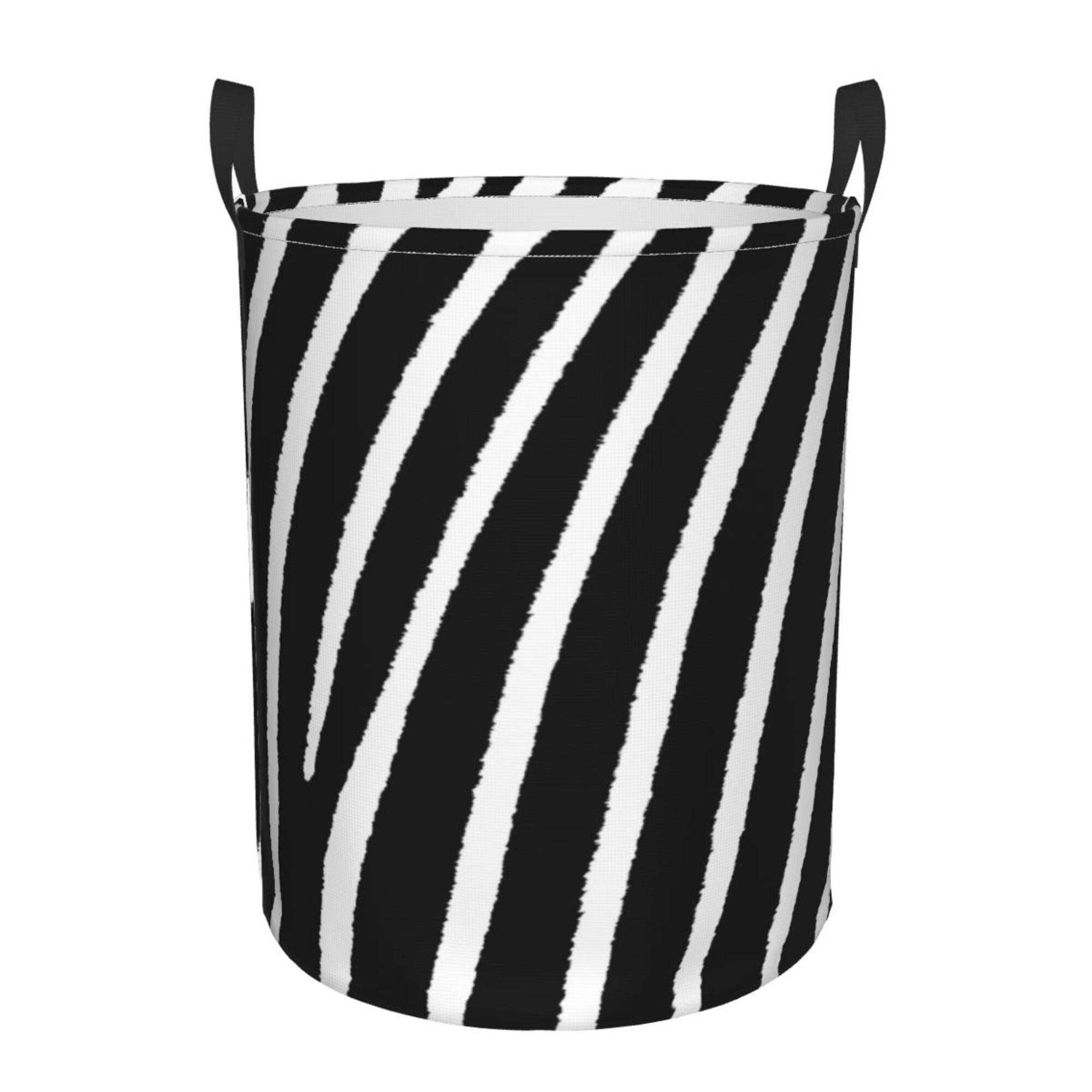 LNWH Laundry Basket, Zebra Stripes Pattern Foldable Laundry Hamper With ...
