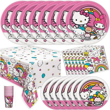 Hello Kitty Birthday Party Decorations - 1 Hello Kitty Tablecloth, 1 ...