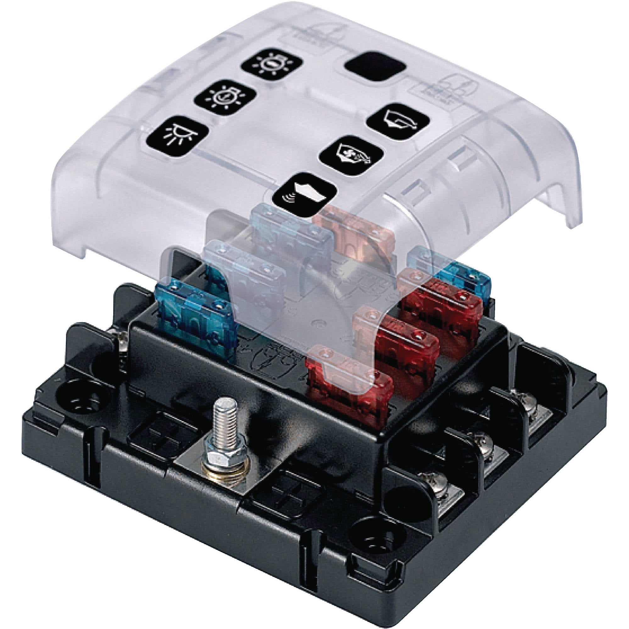 Marinco ATC 6-Way Fuse Holder with Cover and Link - Walmart.com