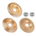 3 Pcs 100mm Angle Grinder Polishing Pad with 2 Threaded Connections ...