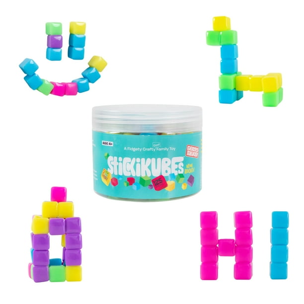 Cubos apilables KOMARC GAMES StickiKubes 125 cubos, 5 colores | Walmart en línea